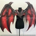 Red Black Dragon Wings, Large Dragon Wings, Devil Wings, Cosplay Wings ...