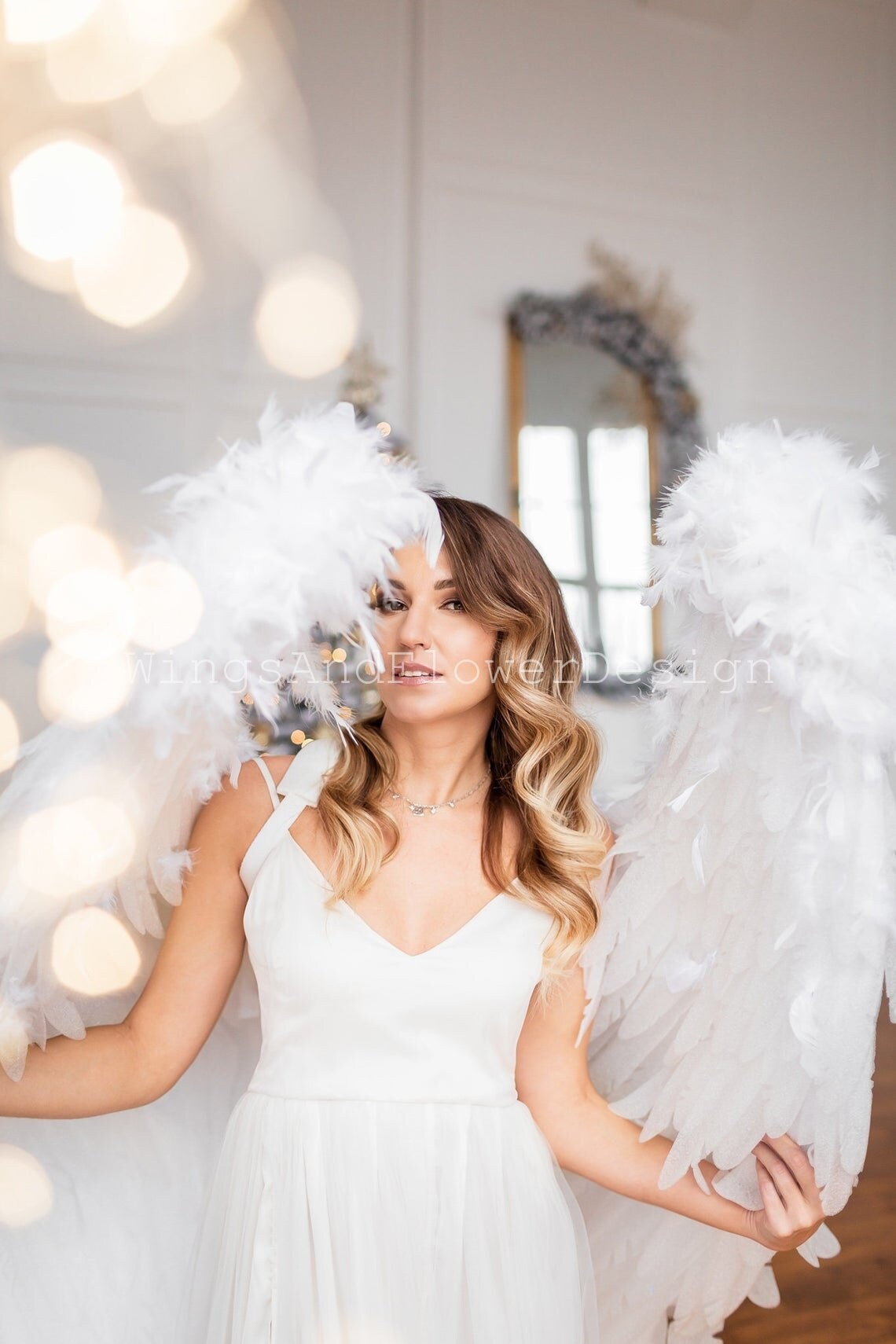 White Angel Wings Angel Wings Wedding Wings Victoria Secret Etsy México