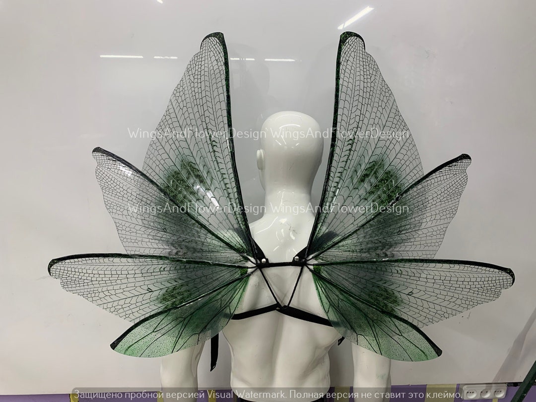 Transparent Green Wings, Moth Wings, Butterfly Wings, Elf Wings ...