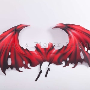 Red Dragon Wings Large Dragon Wings Fire Wings Devil Wings | Etsy