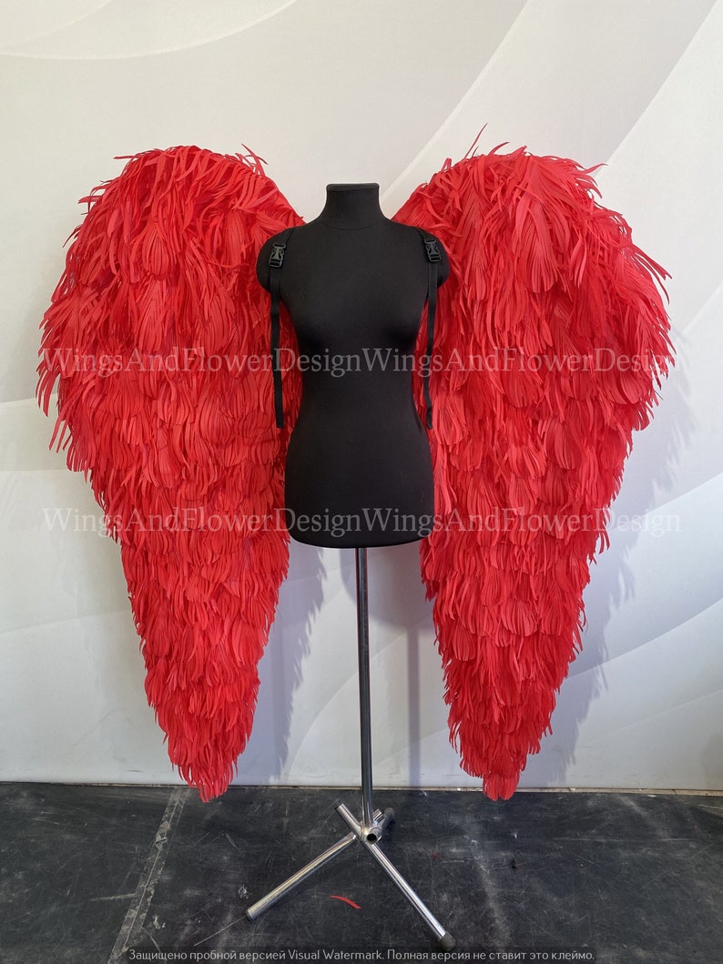 Red Angel Wings Angel Wings Wedding Wings Victoria Secret - Etsy