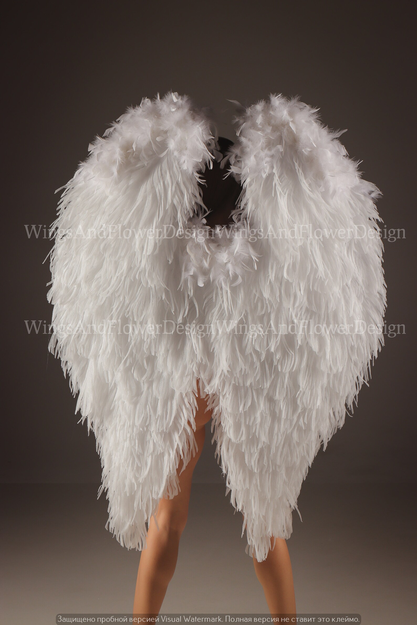 Combo Set: Large White Angel Wings and Small White Angel - Etsy