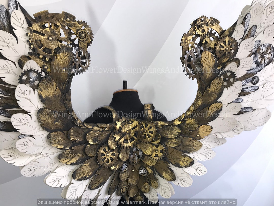 Steampunk Wings: Biomechanical Costume, Gothic Angel Wings - Etsy