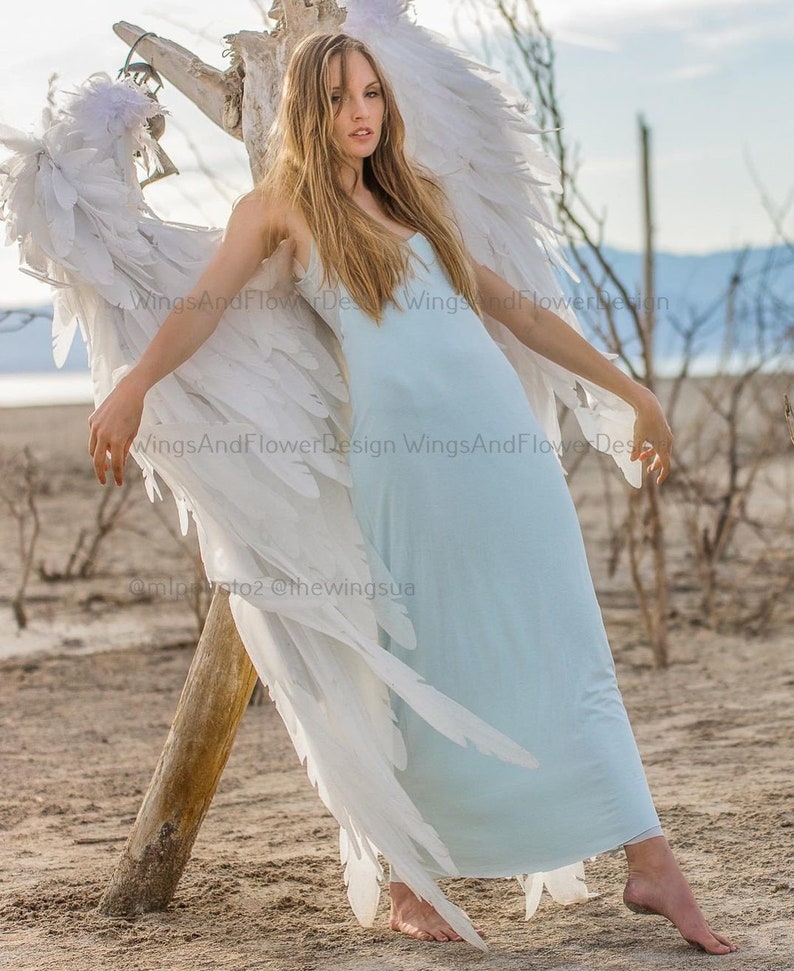 White Angel Wings Angel Wings Wedding Wings Victoria Secret Etsy