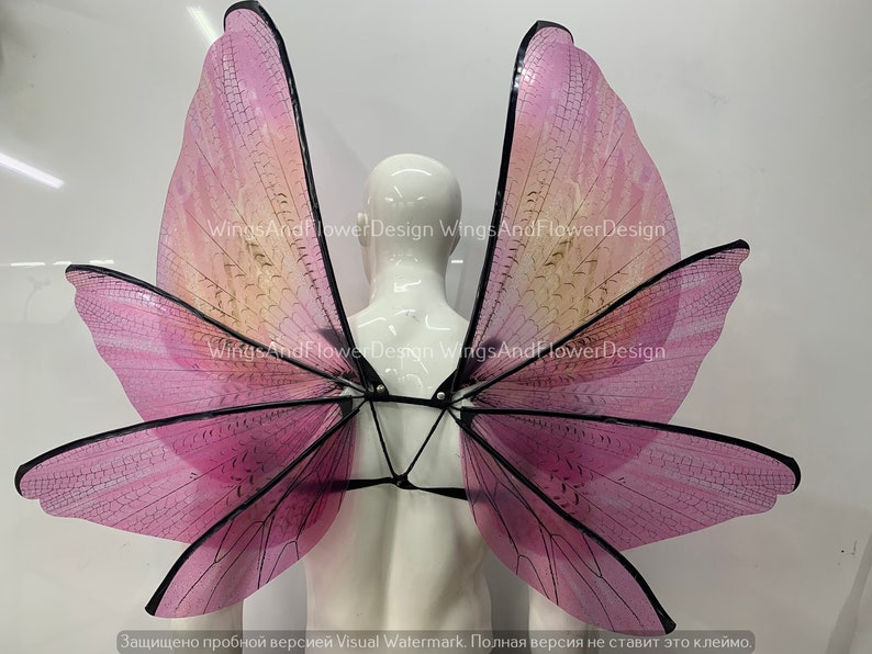 Transparent Pink Wings Pink Moth Wings Wings Pink Elf Wings - Etsy