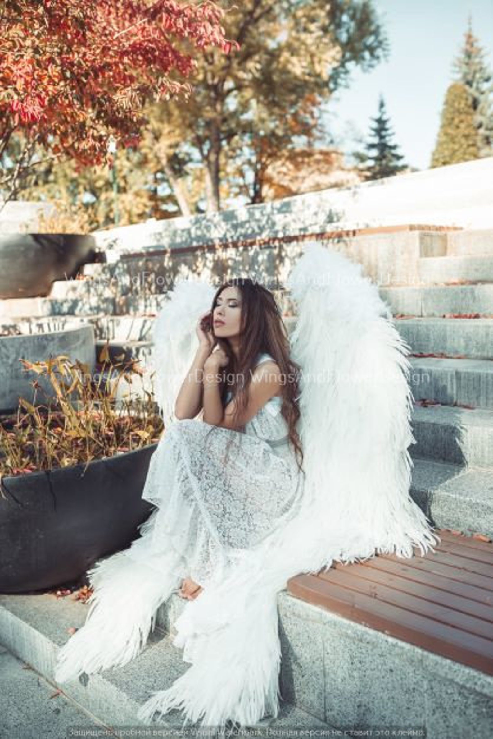 White Angel Wings Angel Wings Wedding Wings Victoria Secret Etsy