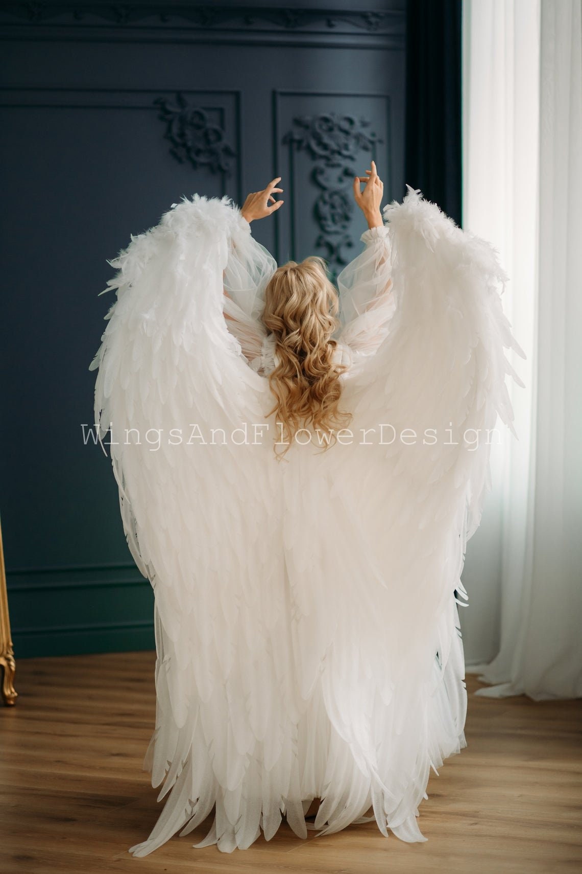 White Angel Wings Angel Wings Wedding Wings Victoria Secret Etsy México