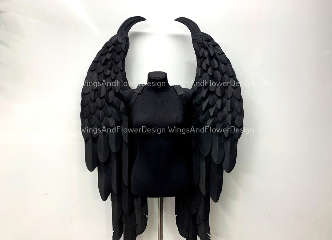 Black Small Angel Wings Carnival Costume Maleficent Wings Wings Photo