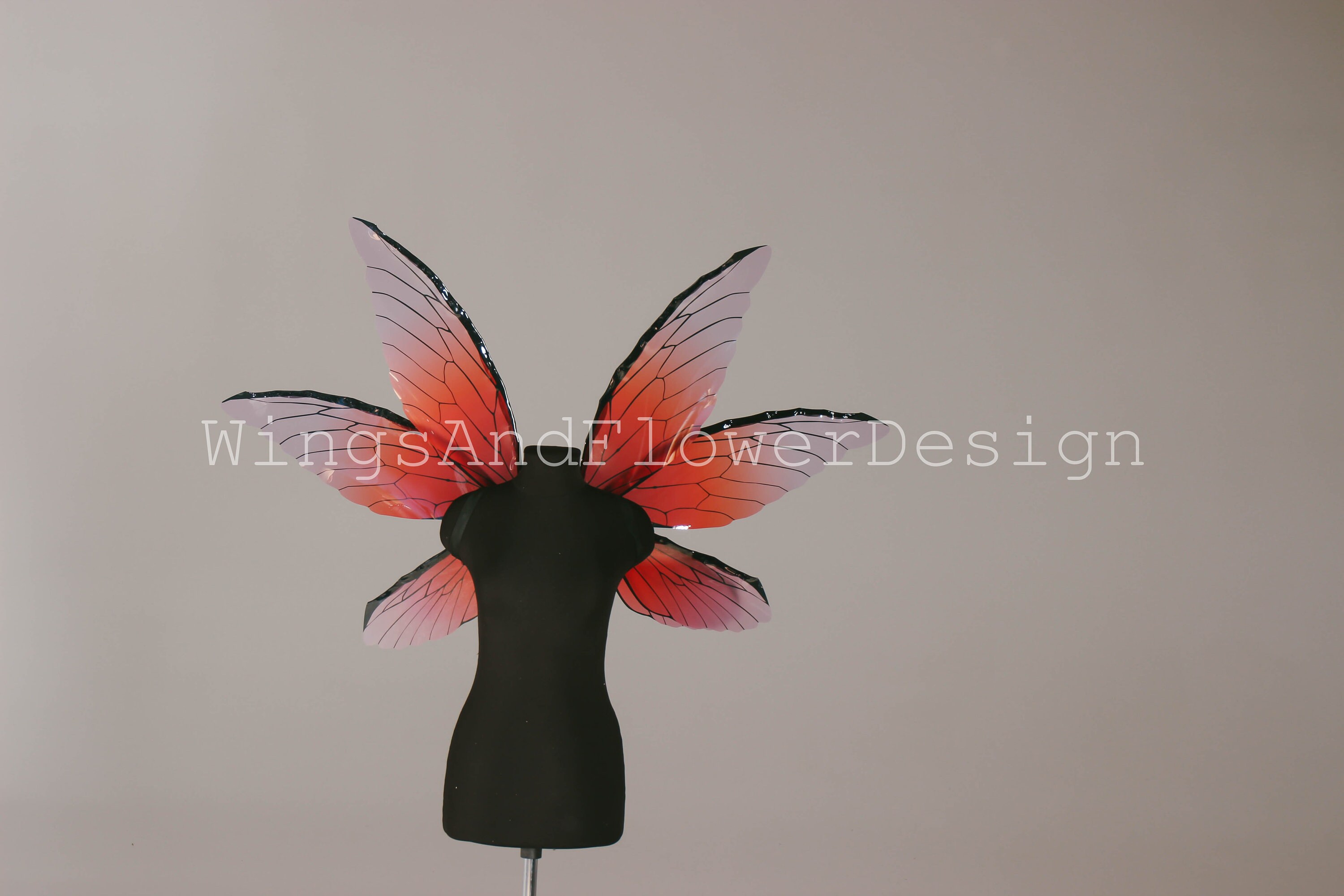 Red butterfly wings elf wings fairy wings wings Photo Prop - Etsy.de