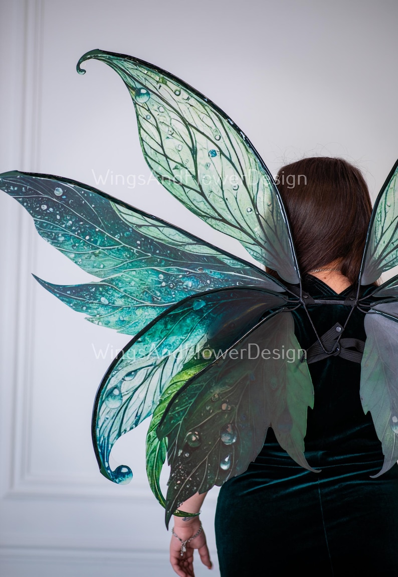 Green Turquoise Fairy Wings: Dragonfly Costume Wings for Renaissance ...
