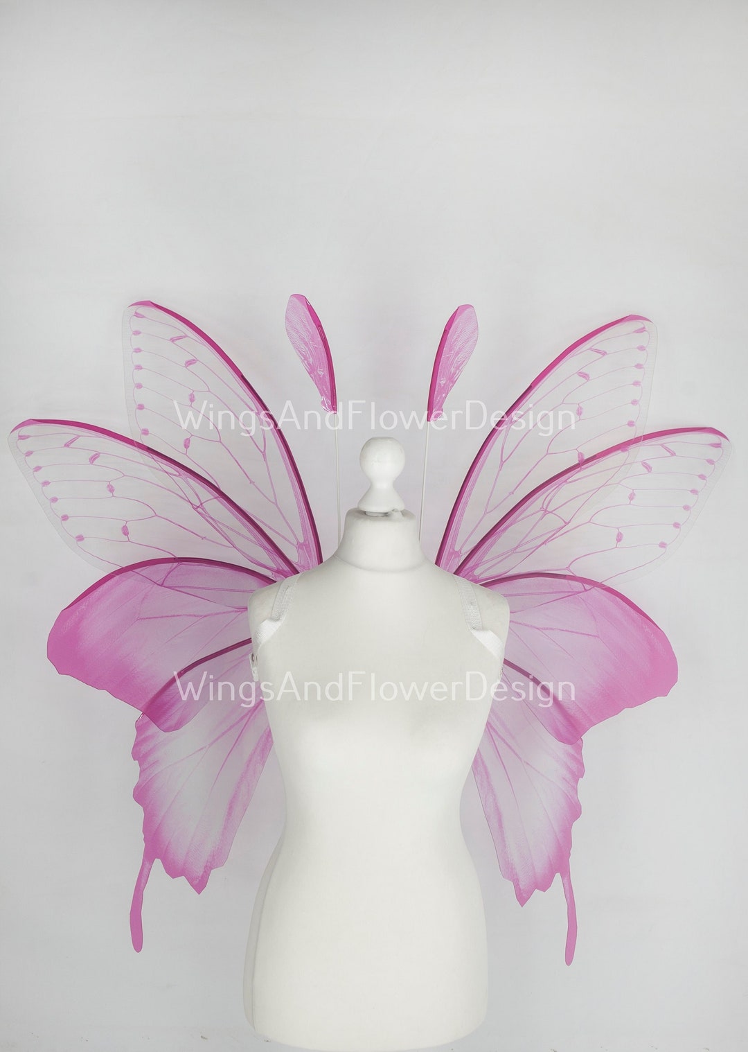 Pink Butterfly Wings, Light Pink Butterfly Fairy Wings, Costume Wings ...