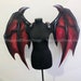Red Black Dragon Wings, Large Dragon Wings, Devil Wings, Cosplay Wings ...