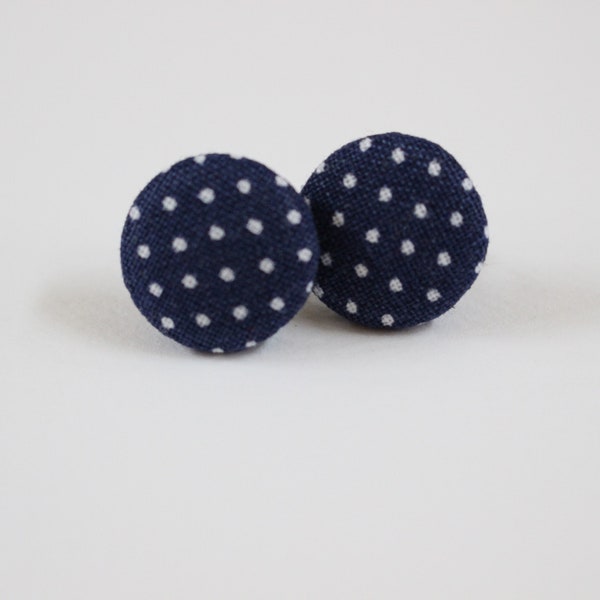 Navy Blue Polka Dot - Etsy