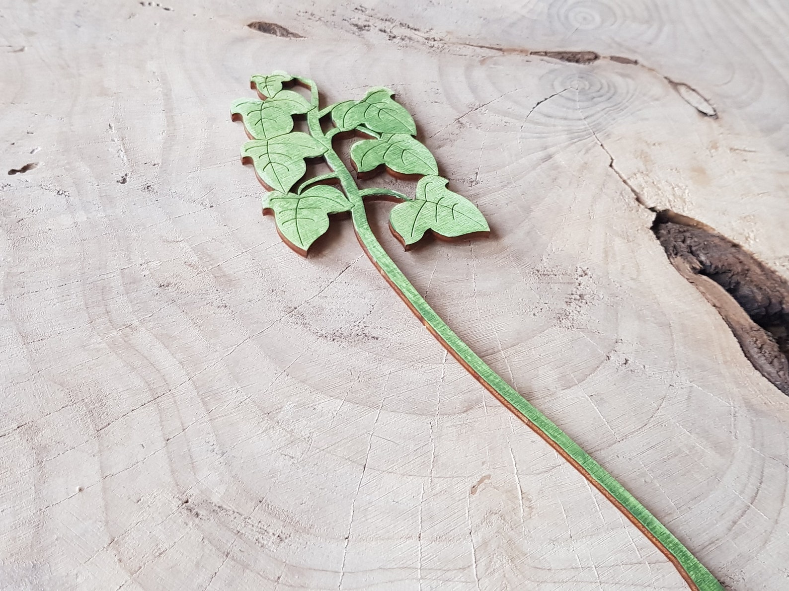 Wooden Ivy Leaf Made From Plywood Painted Gift Flowers for - Etsy