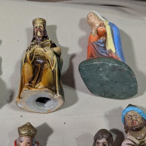 Vintage Assorted Nativity Parts 11 Pieces From Various Sets Hard ...