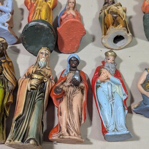 Vintage Assorted Nativity Parts 11 Pieces From Various Sets Hard ...