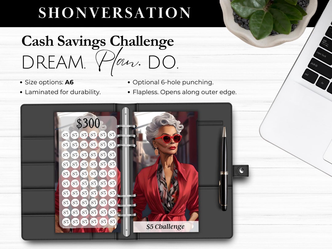 Savings Challenge Cash Envelopes, 5 Challenge 10 Challenge 20 Challenge ...