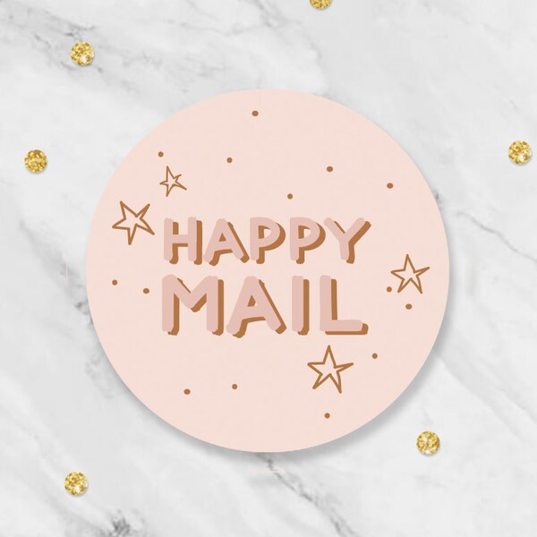 Happy Mail Stickers - Etsy