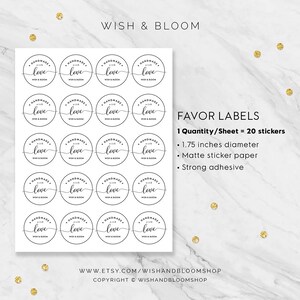 Modern Handmade With Love Labels Handmade With Love Stickers - Etsy