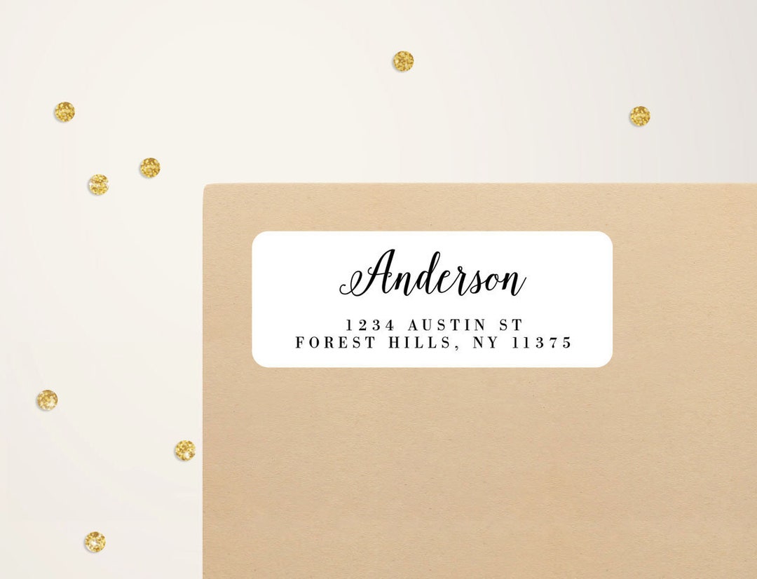 Personalized Return Address Label Family Address Labels - Etsy