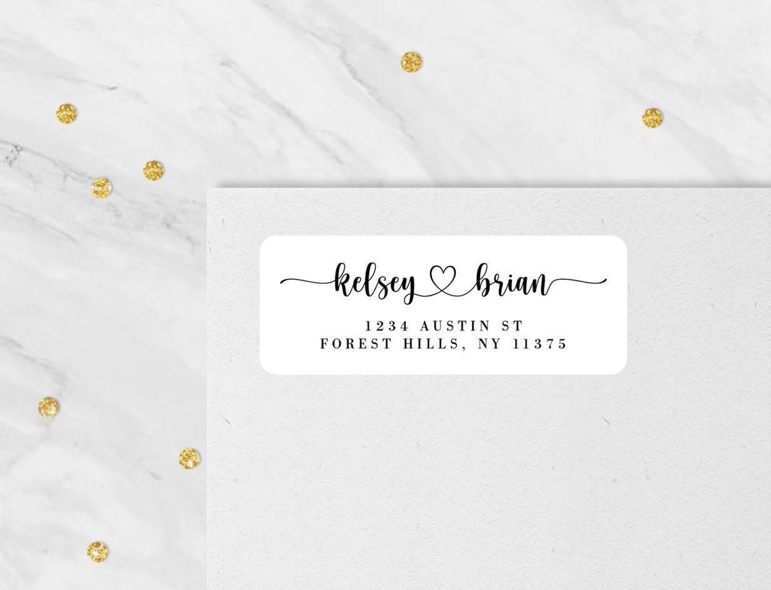 Custom Return Address Labels Wedding Address Labels Script - Etsy