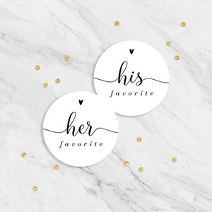 Modern Our Favorite Stickers, Our Favorite, Wedding Favor Label, Our ...