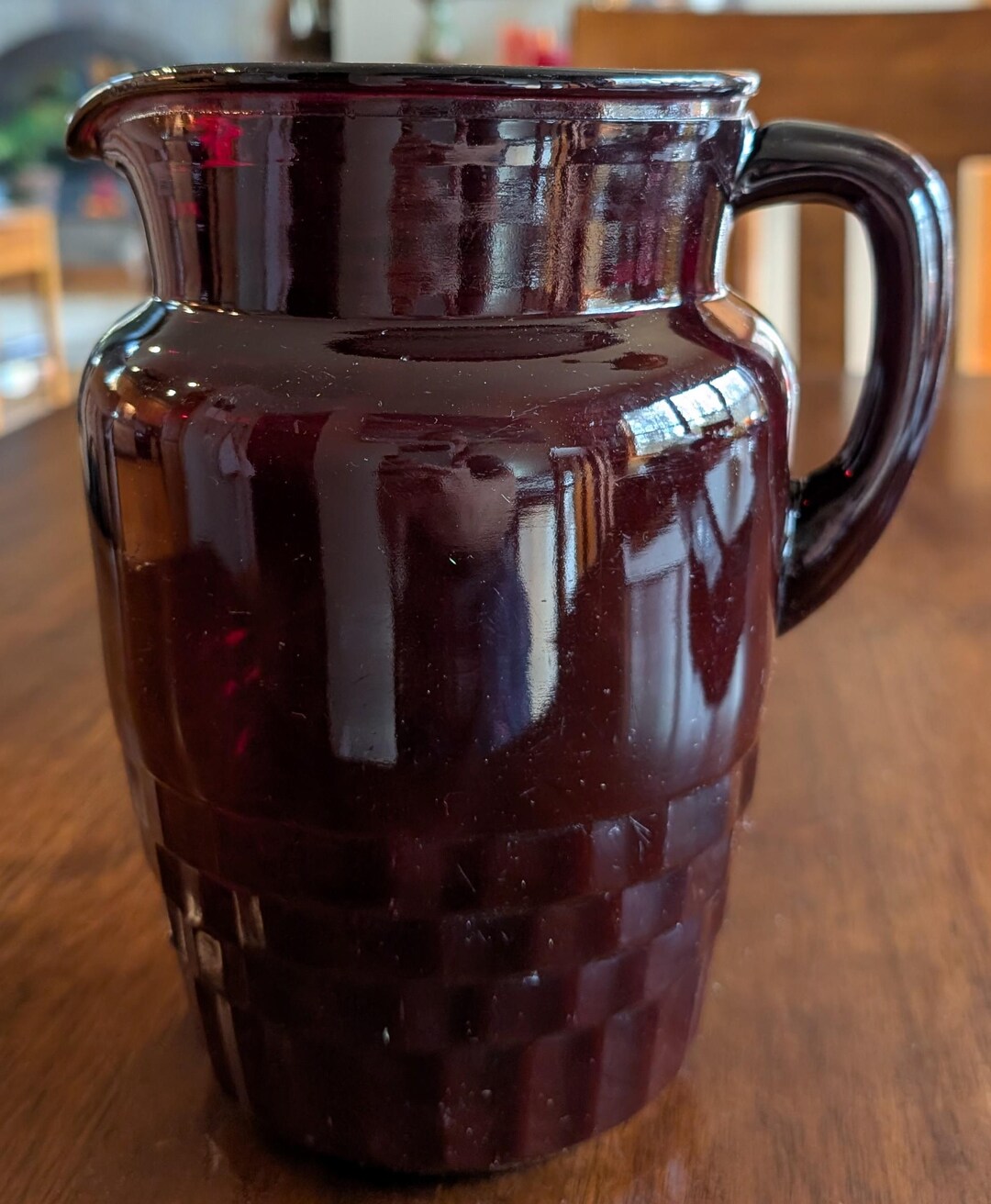 Vintage Anchor Hocking Royal Windsor Ruby Red Pitcher KB1 - Etsy