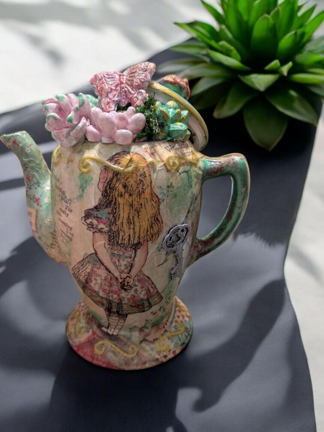 Alice in Wonderland Tea Pot Succulent Holder - Etsy