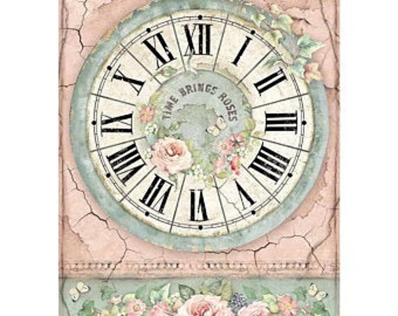 Stamperis Rice Paper Clock DFSA4444 - Etsy