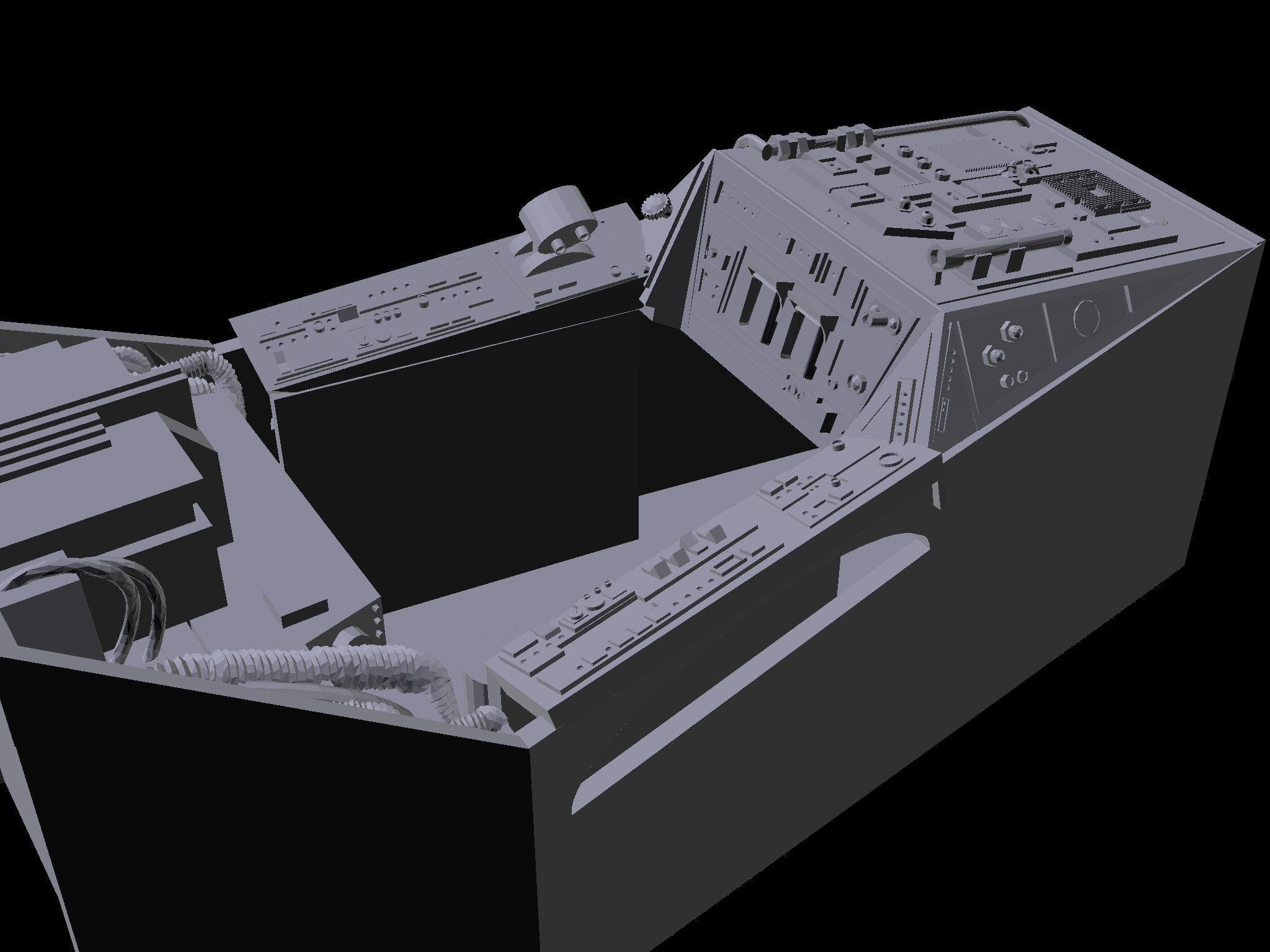 X wing cockpit labeled - molirad