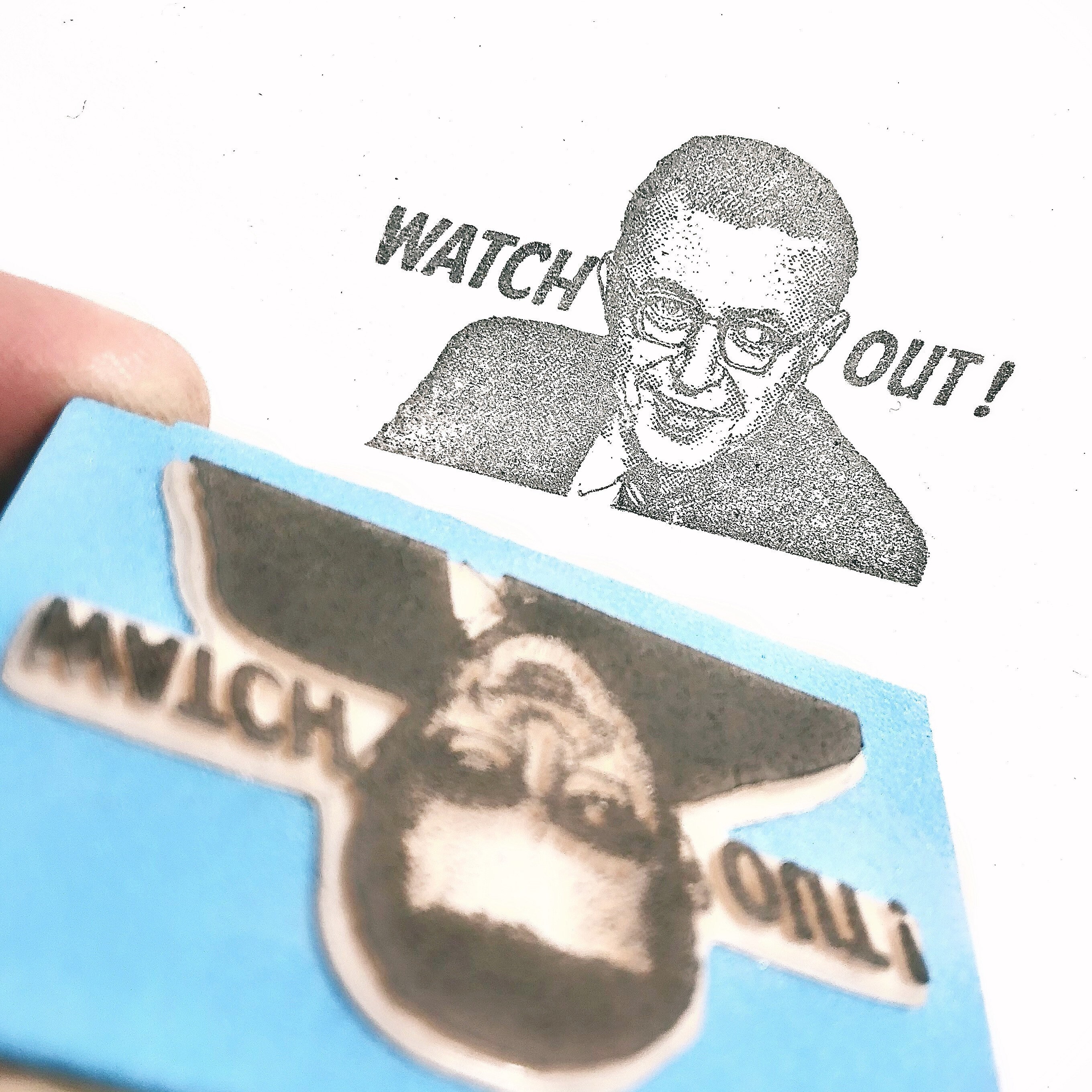 Watch Out! Jean-paul Sartre Stamp (feat. Strabismus) - Etsy