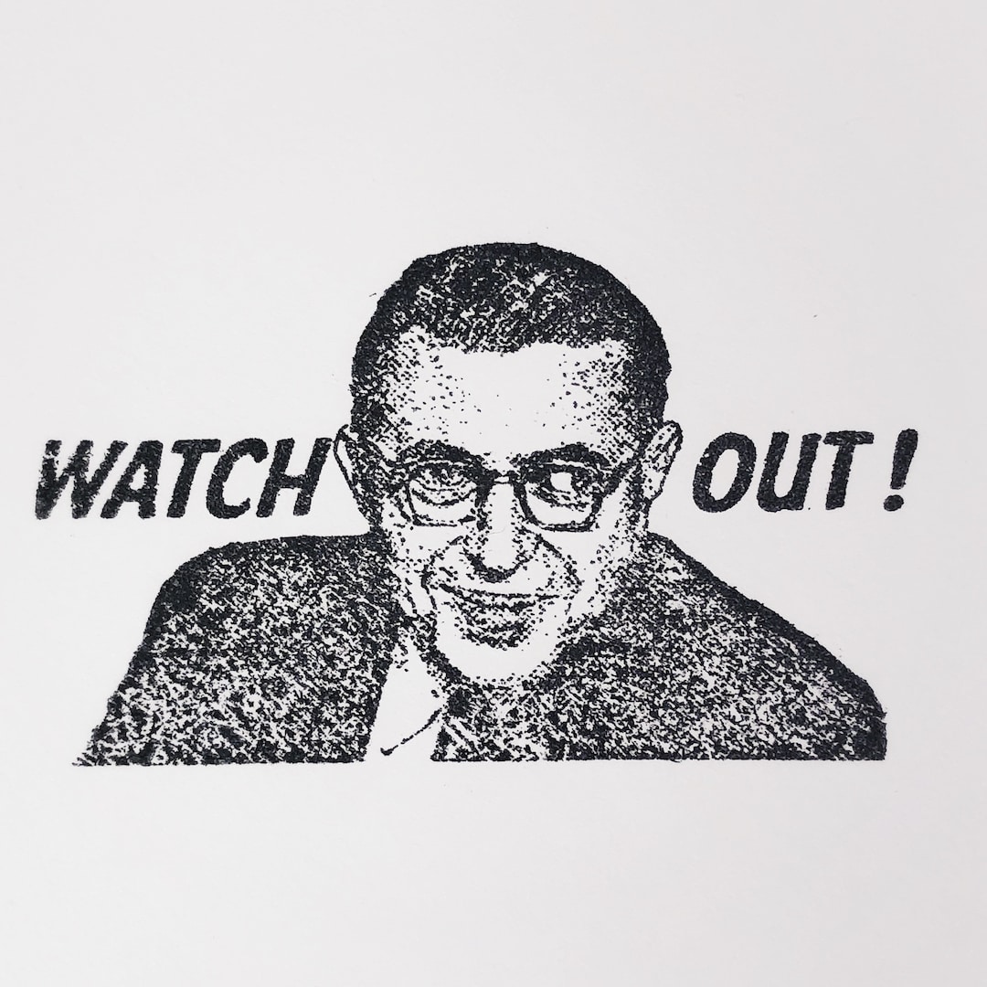 Watch Out! Jean-paul Sartre Stamp (feat. Strabismus) - Etsy