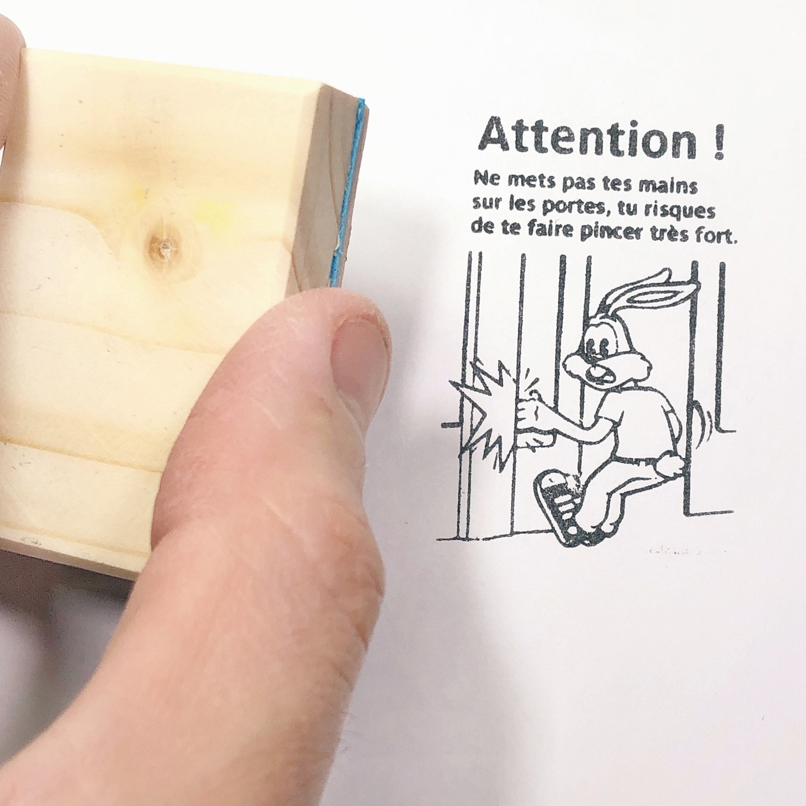 Serge the Paris Metro Rabbit Stamp - Etsy UK