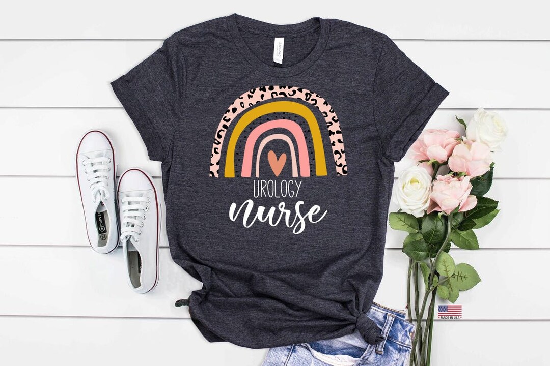 Urology Nurse Shirt: Rainbow Leopard Tee, Nurse Gift - Etsy