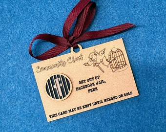 Monopoly Get Out of JAIL FREE Card // Perfect for Bachelor Parties ...