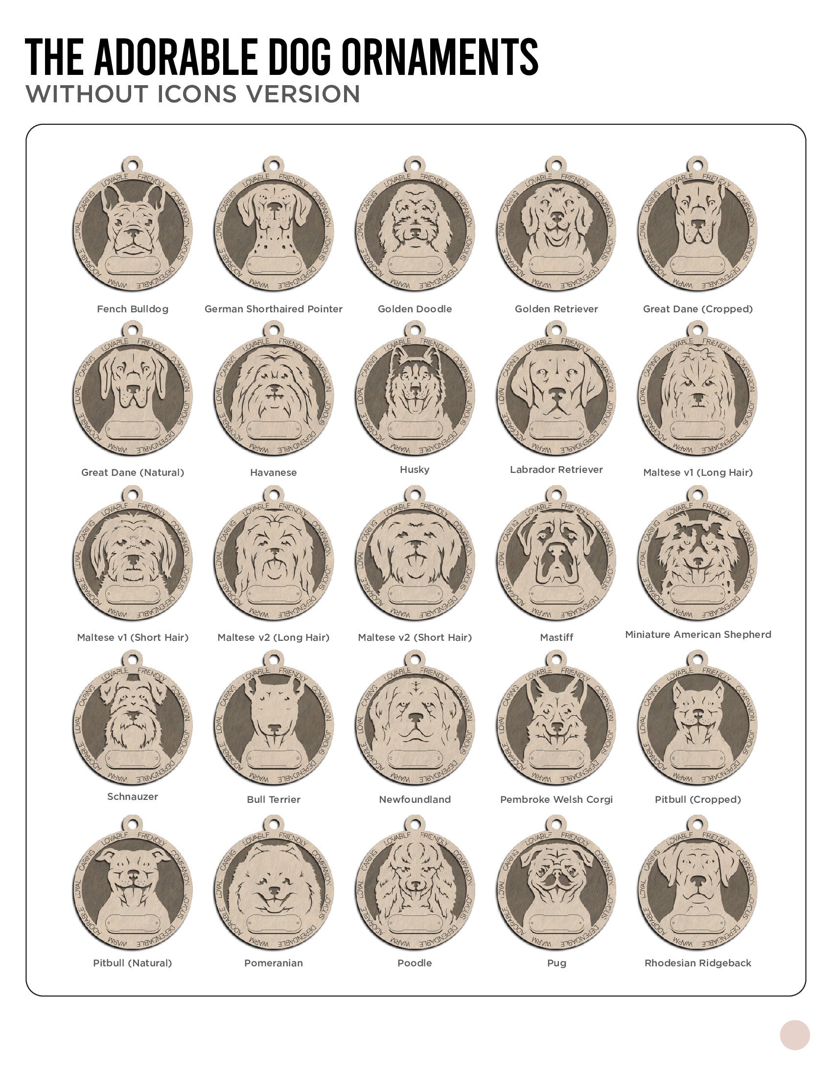 Personalized Dog Breed Ornaments - Etsy