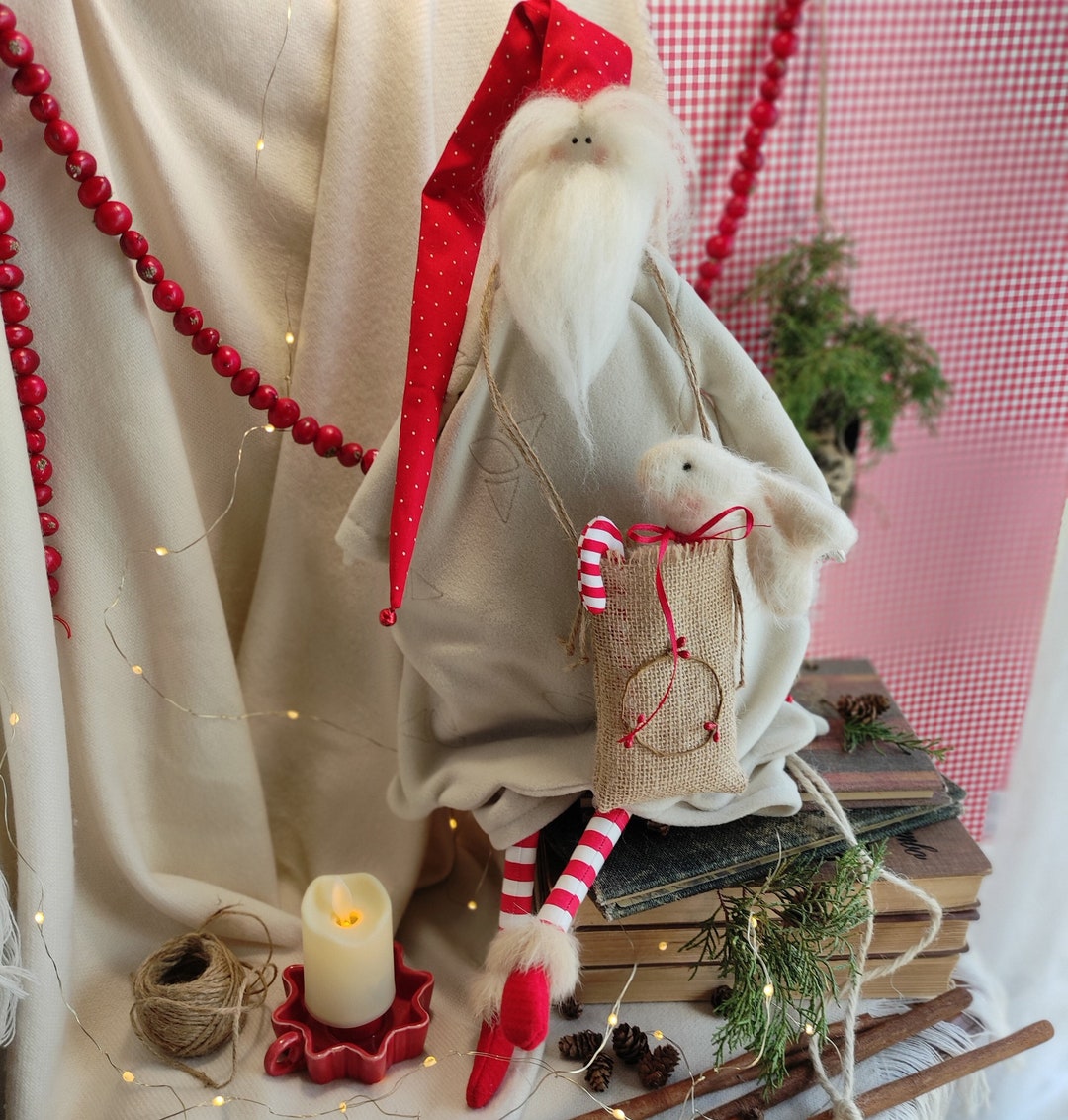 Decorative Santa Claus, Santa Claus Modern, Santa Tilda Doll, Nordic ...