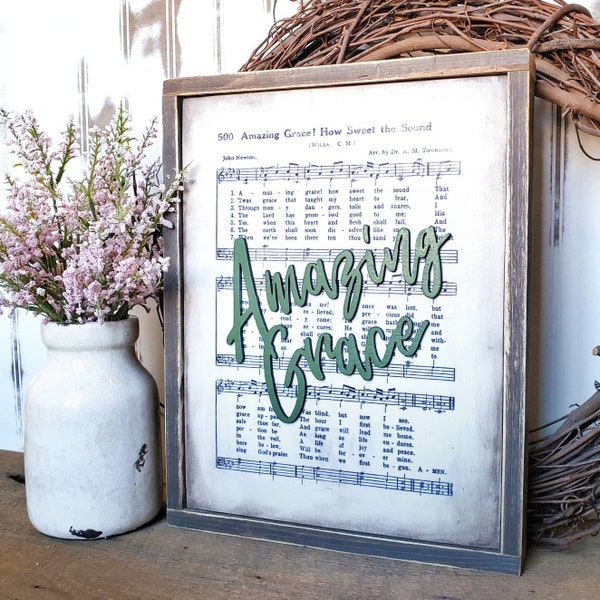 Hymn Laser Wood Sign - Etsy