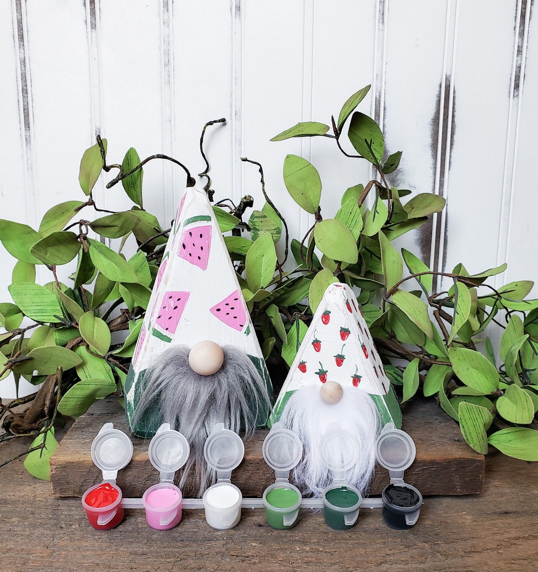 DIY Summer Gnome Painting Kit Strawberry Watermelon Gnome Craft Kit ...