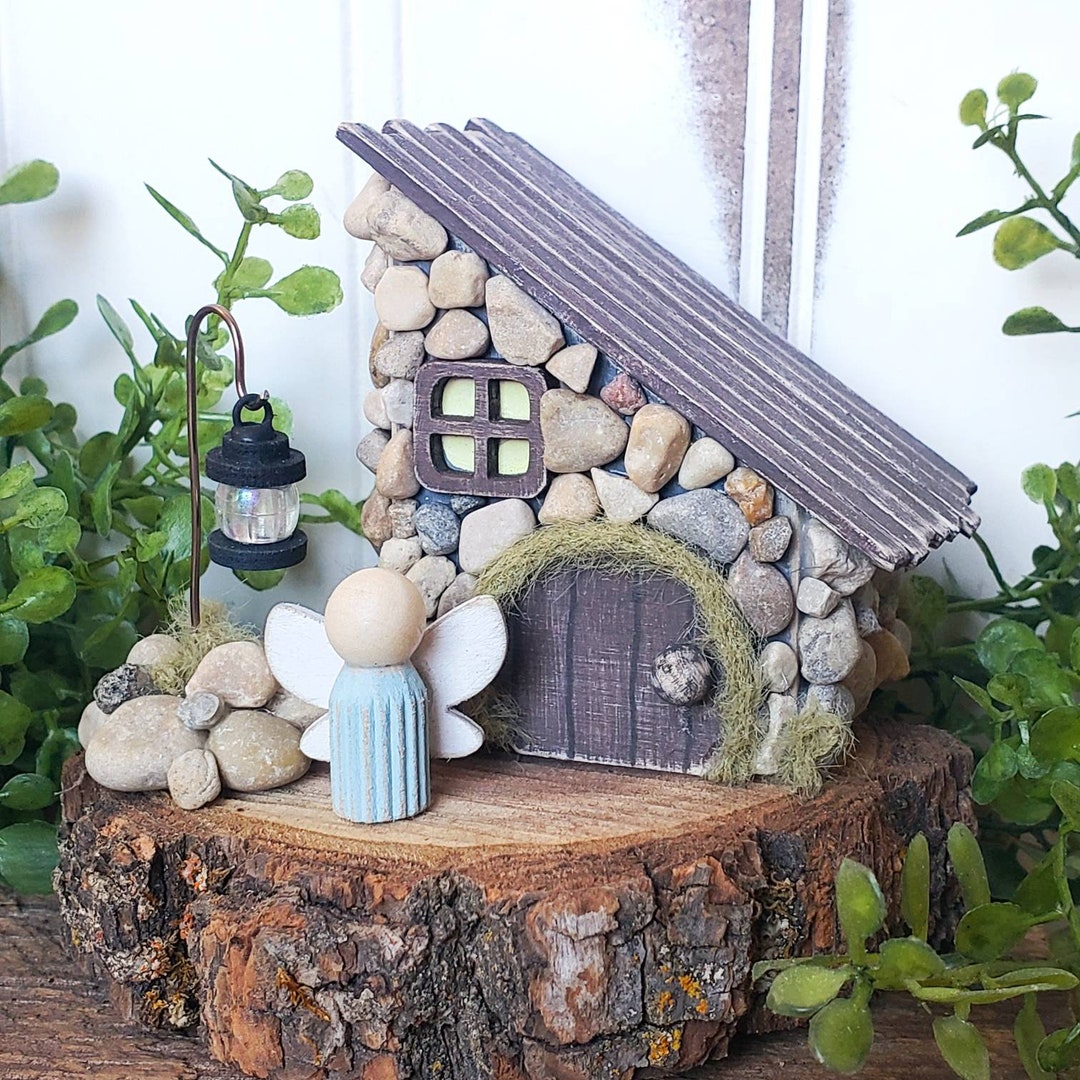 DIY Rustic Fairy House Kit: Miniature Garden Playset - Etsy