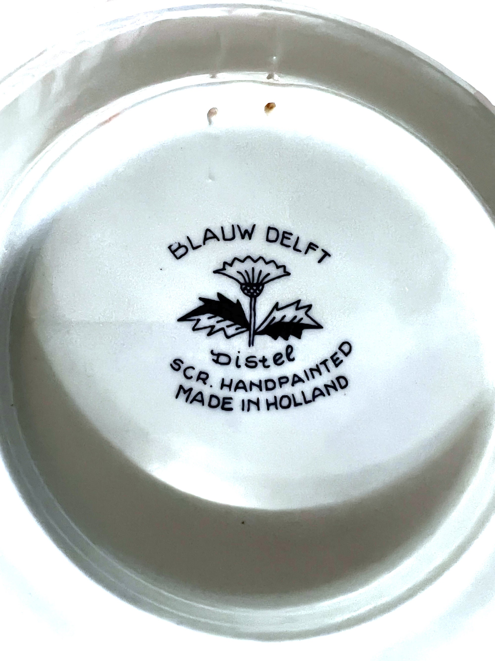 Genuine Vintage Blue Delft Hand Painted Dutch Pottery - Etsy