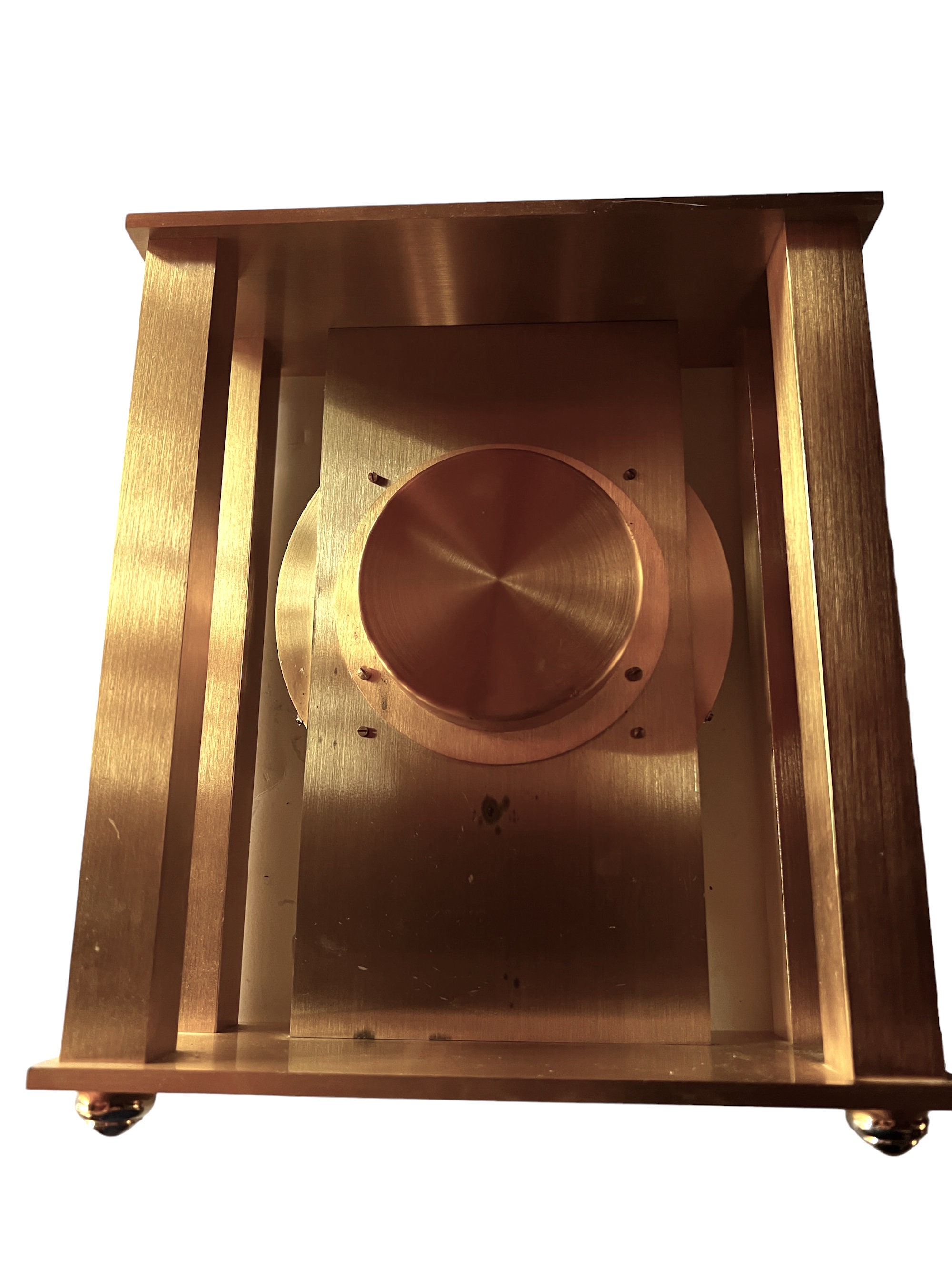 Vintage French Wako Brass Mantle Clock - Etsy