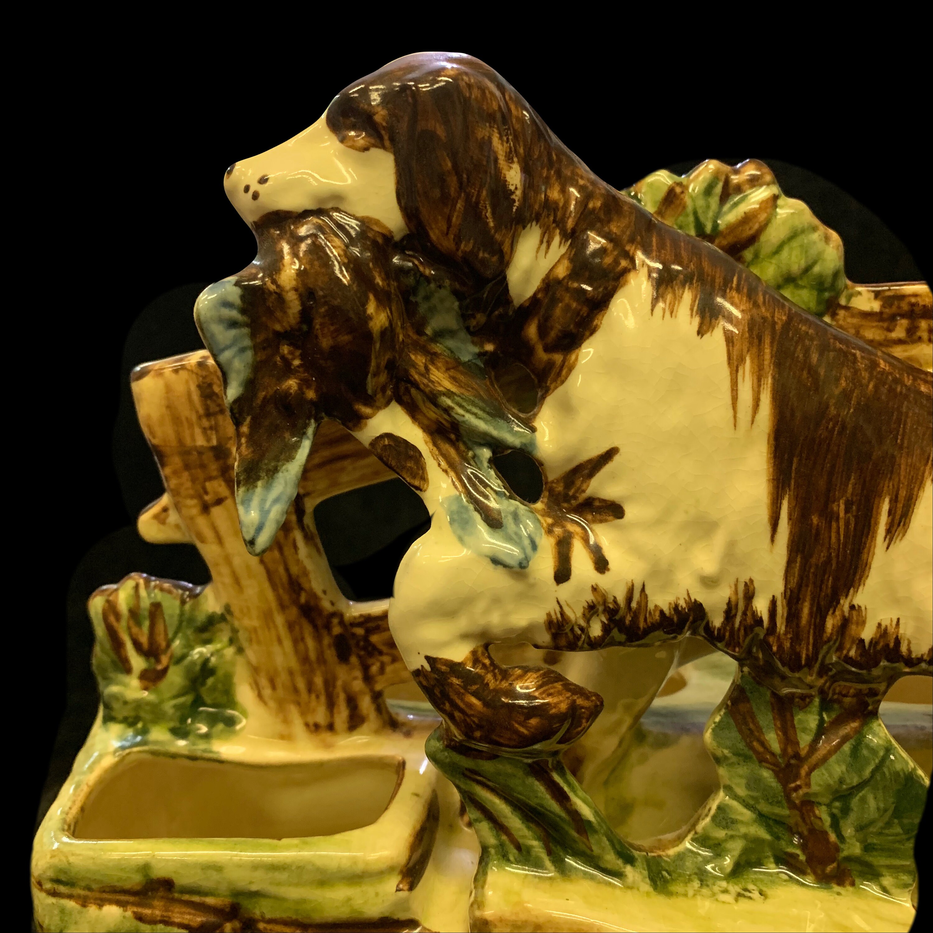 RARE Large Hunting Dog Mccoy Pottery Planter - Large Mccoy English ...