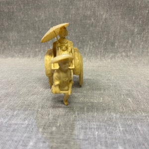 Japanese Celluloid Rickshaw-man Pulling Lady With Dog in Cart-meiji ...