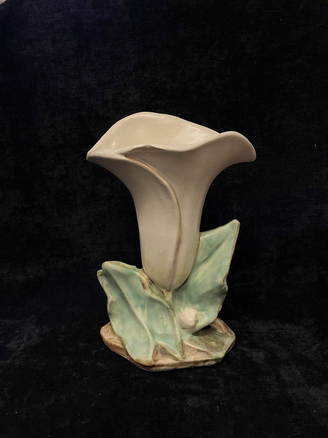 Mccoy Handpainted Lily Vase - Etsy