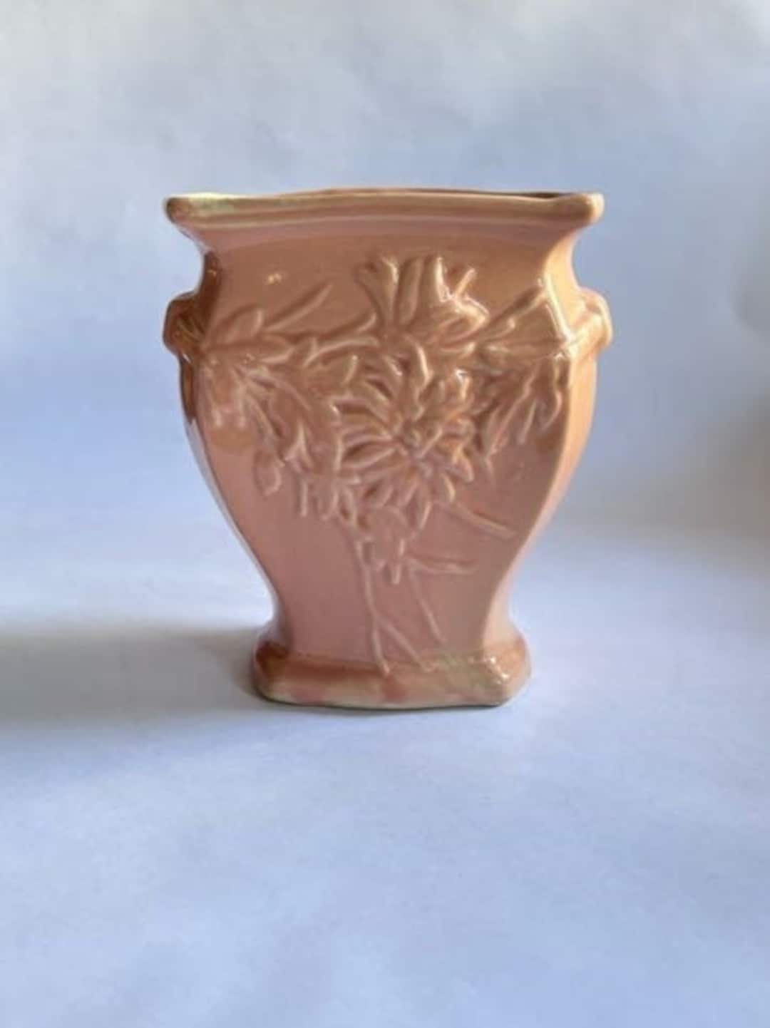 Mccoy Powder Pink Chrysanthemum Vase Vintage Mccoy Vase - Etsy