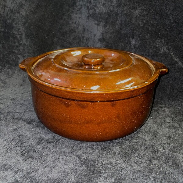 Stoneware Bean Pot - Etsy