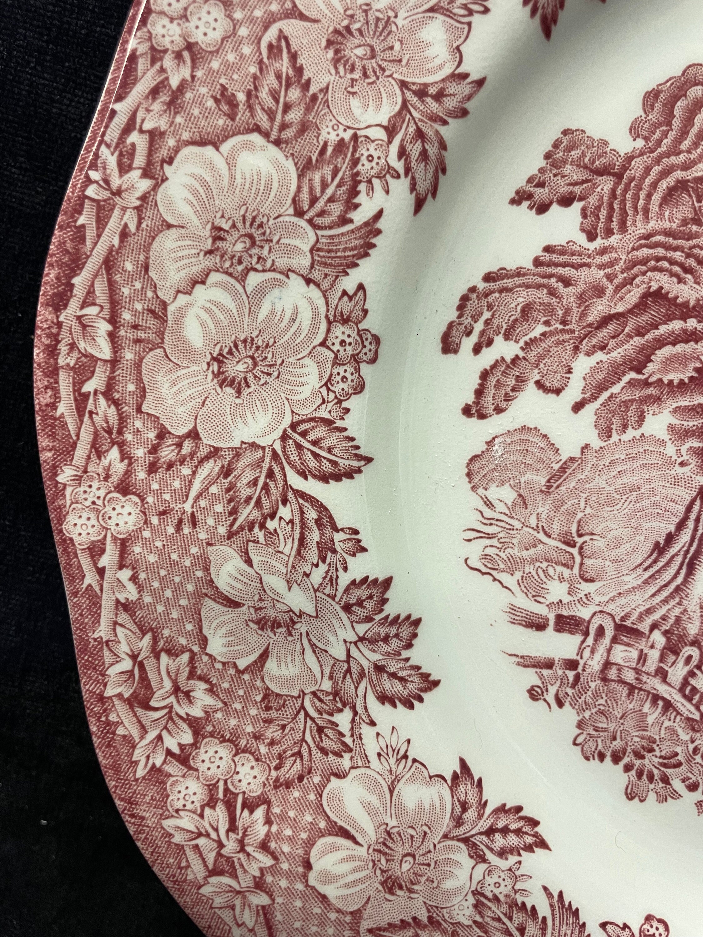 Woodland Pink Wedgewood Dinner Plate 9.75 Inches - Etsy