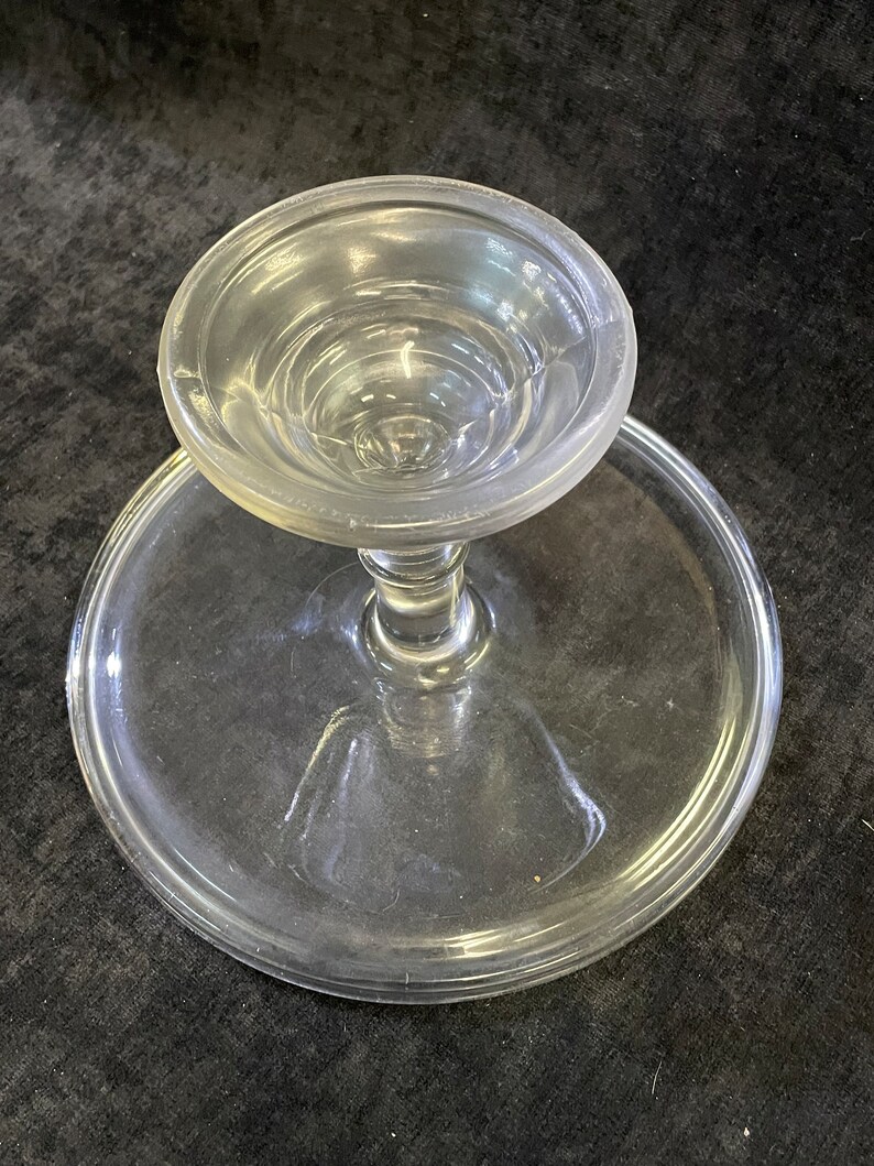 Simple and Plain Early Depression Glass Cake Stand - Etsy