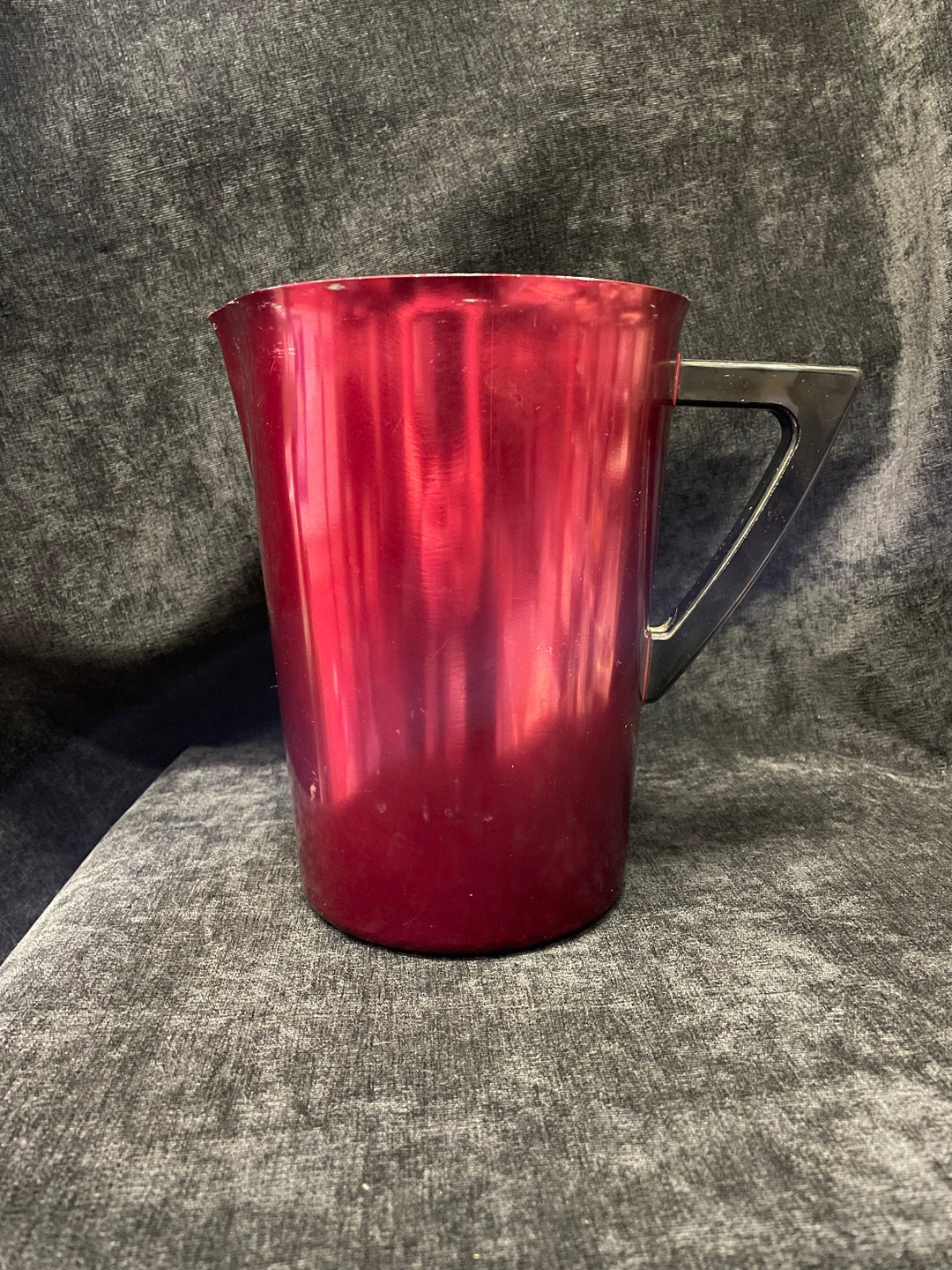 Bascal Red Anodized Aluminum Pitcher Mid Century Modern - Etsy